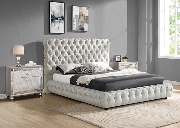 5112 Flory Dove Grey Bed Frame